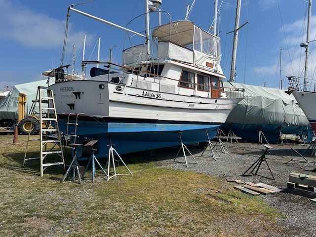 used-power-monohull-for-sale 1988-albin-boats-double-cabin-trawler-36 ...